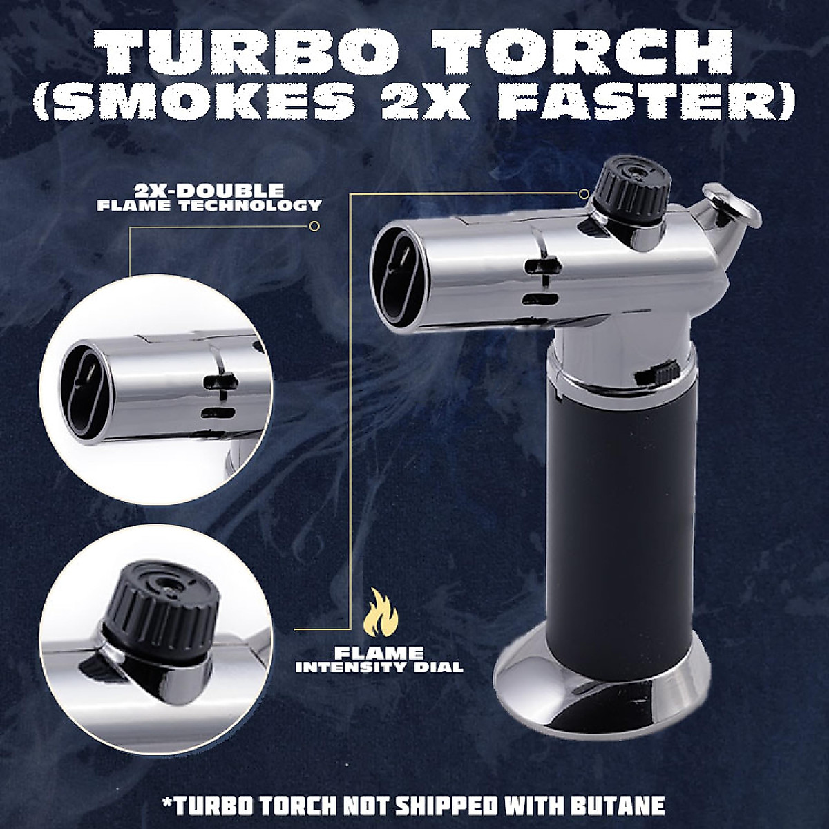 Higher Order Cocktail Smoker Kit -USA Handcrafted |Smoker, Turbo Torch, Woodchip Blend| Old Fashioned Chimney Drink Smoker for Cocktails, Whiskey Smoker Kit Bourbon Smoker Kit Smoke Infuser (Cherry)