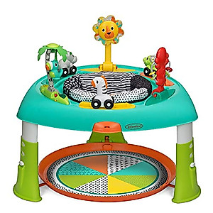 Infantino 2-in-1 Sit, Spin & Stand Entertainer - 360 Seat and Activity Table with Simple Store-Away Design, Multi-Colored, 1-Count