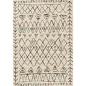 Loloi EMORY Area Rug, 7'7" x 10'6", Heather Gray/Black