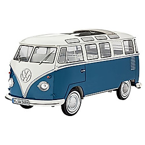 Revell 07009 Volkswagen T1 Samba Bus Model Kit, 1:16 Scale 27.2 cm, Multi-Color, 223