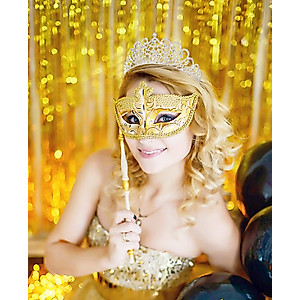 Wecoe Birthday Crown for Women Silver Crown Queen Crown Princess Crown Halloween Costume Hair Accessories Girl Tiaras and Crowns Happy Birthday Decorations Gifts for Women