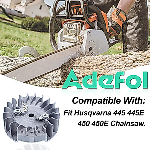 Adefol Flywheel Assembly for HUSQVARNA 445 445E 450 450E Gas Chainsaw #544 11 18-01