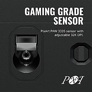 Cooler Master MM831 Gaming Mouse with 32000 DPI adjustable via software, 2.4GHz and Bluetooth Wireless, PBT Buttons, and Qi Charging Support