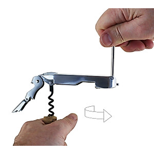 CorkBoss Low Impact Waiter Style Corkscrew with Roto Handle