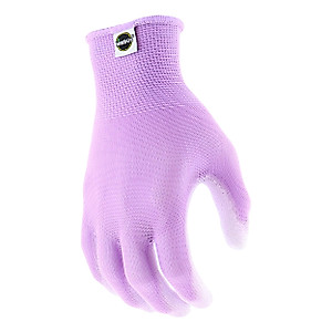 Miracle-Gro MG37169/WML PU Dipped Gloves – Medium-Large, Women’s Water Resistant, Seamless Knit Nylon Shell Gloves