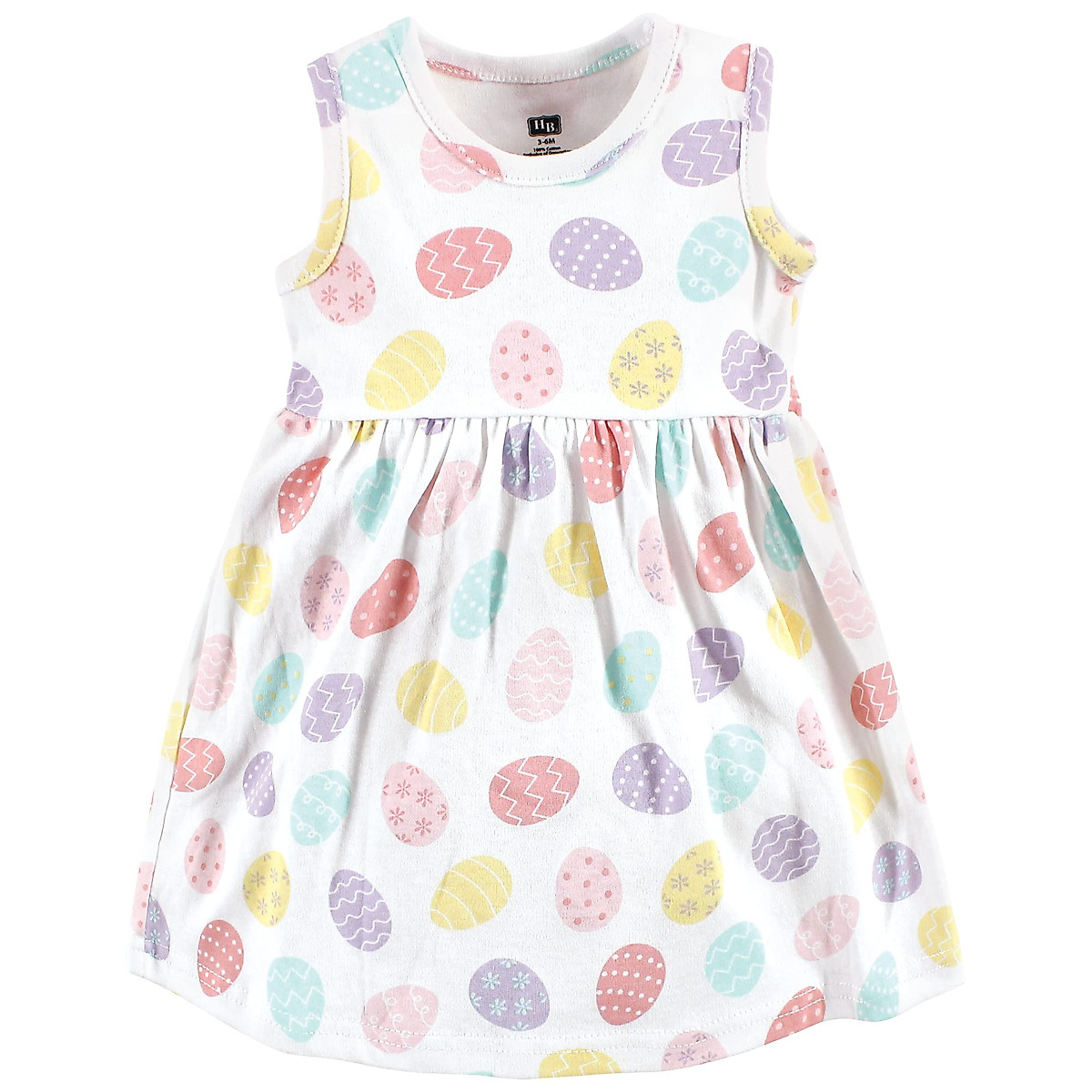 Hudson Baby baby girls Hudson Infant Girl Cotton and Cardigan Set, Easter Eggs, 4 Toddler Casual Dress, Easter Eggs, 3-4T US