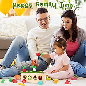 Bravmate Wooden Activity Cube | 8-in-1 Montessori Toys for 1 Year Old Toddlers Educational Toys for Boys Girls