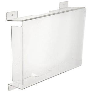 Morris Products 73090 Polycarbonate Vandal/Environmental Shield Guard Exit Light, 15" Width, 6" Depth, Used With Exit Lights & Cast Aluminum Exit Lights, Clear