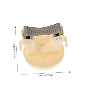 SHOWERORO 2pcs Mop Rack Bathroom Broom Mop Hook Utensil Adhesive Holder Mop Holder Tableware Hook Kitchen Hanging Hook Holder Bathroom Storage Rack Storage Shelves Mop Organizer White