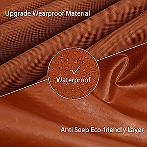 Round Patio Furniture Covers, 74" Dia Outdoor Furniture Covers, Waterproof Outdoor Table Cover, Fire Pit Cover Outdoor Round Table Dining Set Cover Anti-Fading Cover for Outdoor Furniture Set