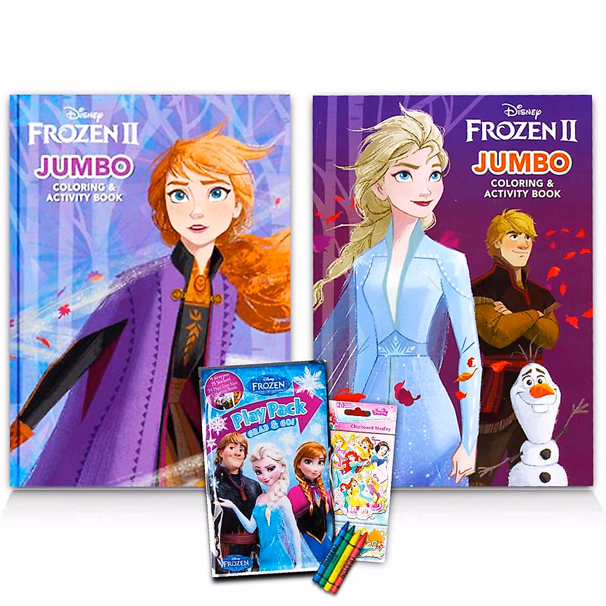 Disney Frozen 2 Coloring Book Set with Over 100 Stickers (Bundle Includes 2 Frozen Coloring Books)