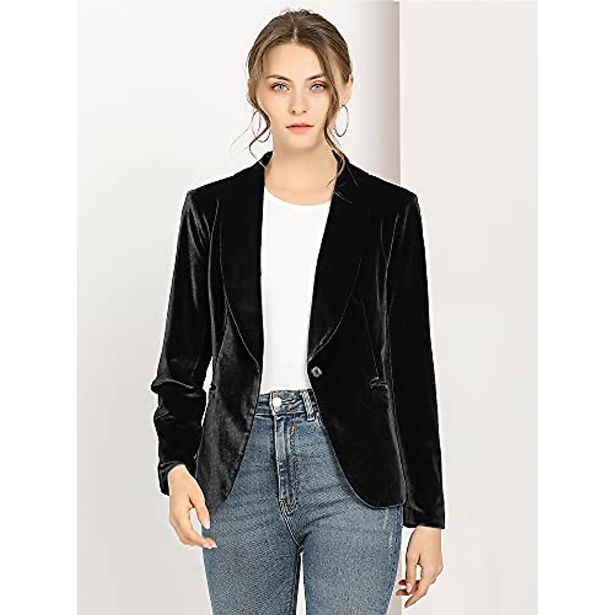 Allegra K Women's Casual, Black, Medium