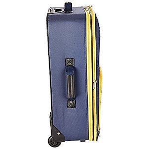 Rockland Journey Softside Upright Luggage Set, Expandable, Navy, 4-Piece (14/19/24/28)