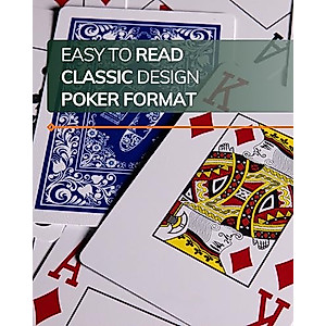 Bullets Playing Cards – Two Decks of Poker Cards – Waterproof Plastic – Easy to Read & Great Feel - Jumbo Index & Two Pips – Including Cut-Card - Professional Playing Cards for Texas Holdem Poker