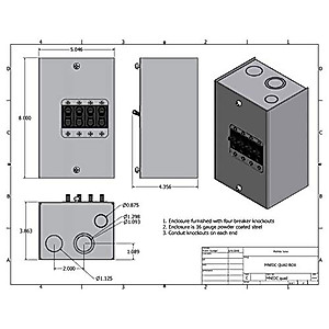 Midnite Solar Breaker Box MNEDC Quad