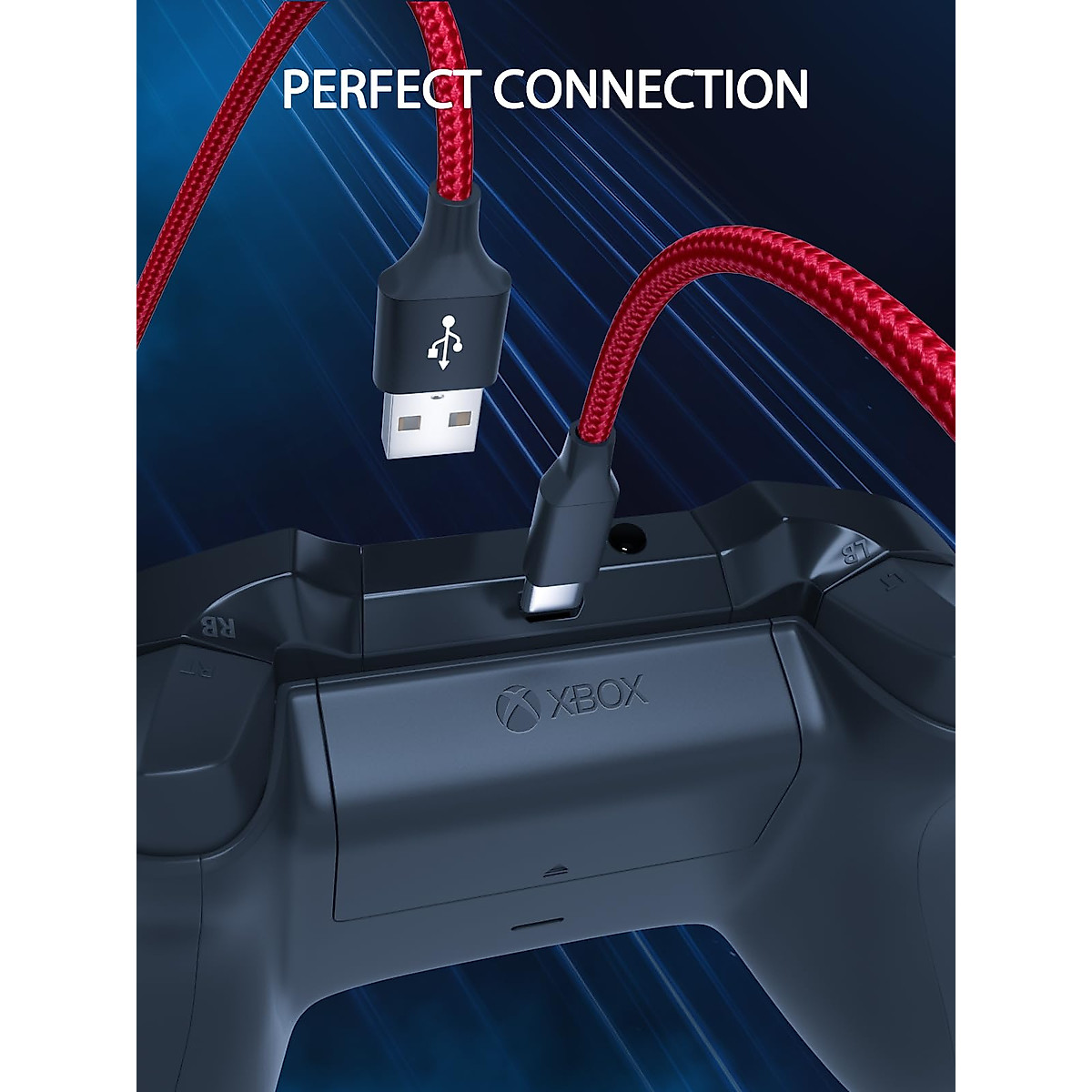 6Ft PS4 Controller Charger Cable for Xbox One Controller Cable,Playstation 4 Controller Charger Cord,PS4 Charging Cable Dualshock 4 Controller,PS4 Vita Slim/Pro Charge Play Micro USB Data Cable