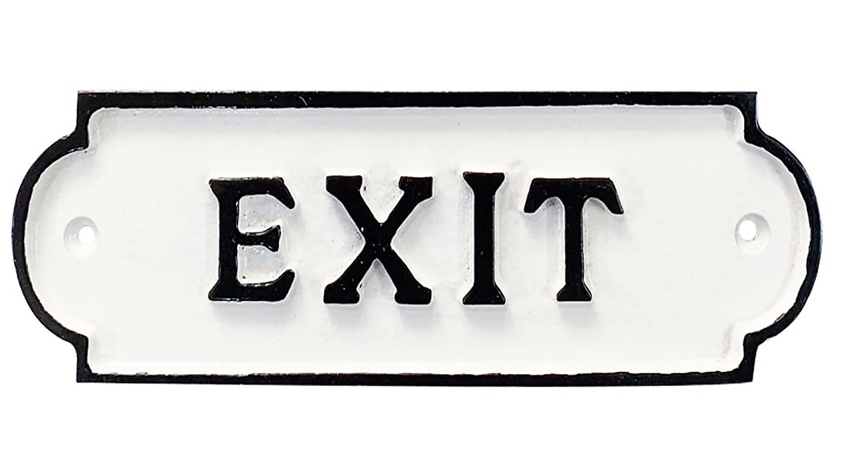 Ziolte Cast Iron Gate Sign Plates - Vintage Style