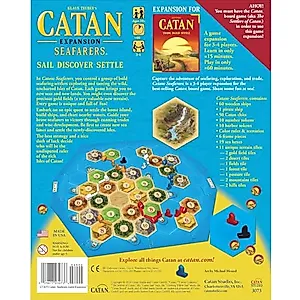 CATAN Seafarers Board Game Expansion - Explore, Settle, and Conquer New Isles! Strategy Game, Family Game for Kids and Adults, Ages 10+, 3-4 Players, 60 Minute Playtime, Made Studio
