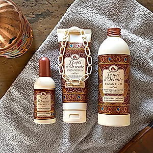 Tesori d’Oriente Bubble Bath for Women, Foaming Bath, Bath Bubbles for Women Relaxing, Luxurious Body Wash for Women & Skin Care- 500 Ml-16.91 us Fl Oz- [Italian Import ]-(Byzantium)