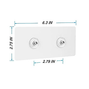 Gueryee 4Pcs Shower Caddy Adhesive Replacement, Screw Free Sticker for Shower Caddy Corner Shlef, Shower Adhesive Hooks with Strong Sticky, Seamless Screws for Shower Rack Basket Heavy Duty.