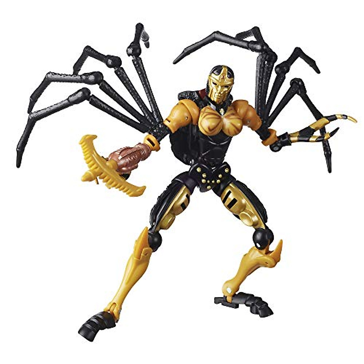 Transformers Toys Generations War for Cybertron: Kingdom Deluxe WFC-K5 Blackarachnia Action Figure - Kids Ages 8 and Up, 5.5-inch