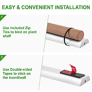 FOXGARDEN Grow Light, Full Spectrum Plant Light Strip for Indoor Plants, 96 LED Bright Grow Lamp with Auto On/Off Timer 4/8/12H, 4 Dimmable Brightness