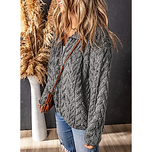 Dokotoo Women Fleece Winter Jackets Zip Up Casual Teddy Bear Long Sleeves Tops Side Pockets Oversized Short Coats Baggy Outerwears,Gray XX-Large
