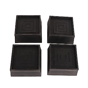 Biitfuu Furniture Riser Furniture Pad Bed Foot Booster Pad Lift Foot Pad Square TPU for Mute Waterproof Raisers Bed Risers