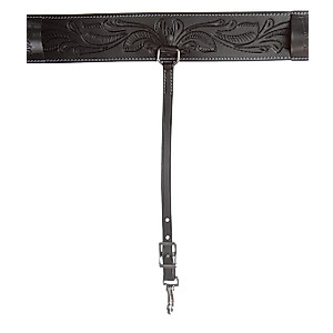 Acerugs PREMIUM WESTERN LEATHER BACK CINCH HORSE TACK DARK OIL with CONNECTOR STRAP (Standard)