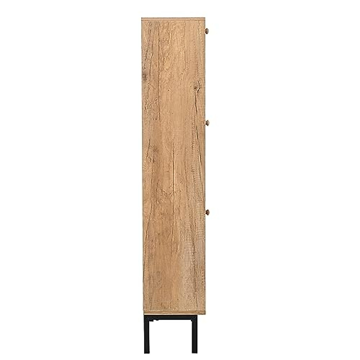 BouPower 3 Flip Drawer Shoe Cabinet,Natural Rattan Shoe Cabinet for Entryway Slim,Boho Shoe Cabinet for Entryway Hallway Bedroom Mudroom 23.6"" L×9"" W×49.4"" H