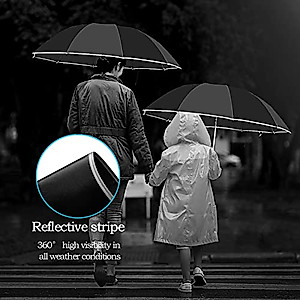 UVANTI Umbrella Windproof Travel Umbrellas - 10 Ribs Wind Resistant Compact Light Small Mini Upside Down Inverted Folding Reverse Strong Portable - Car Backpack Purse Umbrellas for Rain - Men Women