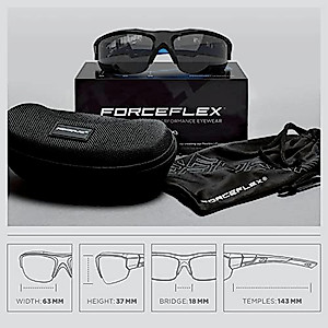 FORCEFLEX Karv | Flexible, Unbreakable Sports and Running Sunglasses for Men and Women