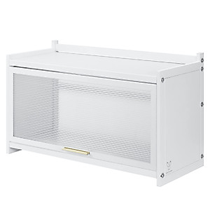 SweeTinytwo Wall Cabinet, Medicine Cabinet, Metal Cabinet with Large Capacity, Matches Variety of Decors (63 * 27 * 35cm,White)