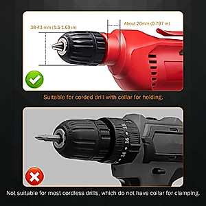 BEAMNOVA Drill Press Stand for Hand Drill Benchtop Industrial Kit Tool Holder 90 Degree Clamp Workbench Repair Tool