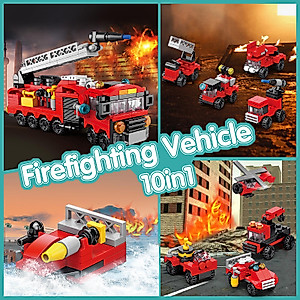 30Pack Mini Cars Building Blocks Party Favors for Kids - Small Fire Truck,City Police Car,Construction Vehicle for Goodies Bag Filling, Classroom Prizes for Boys 6-12