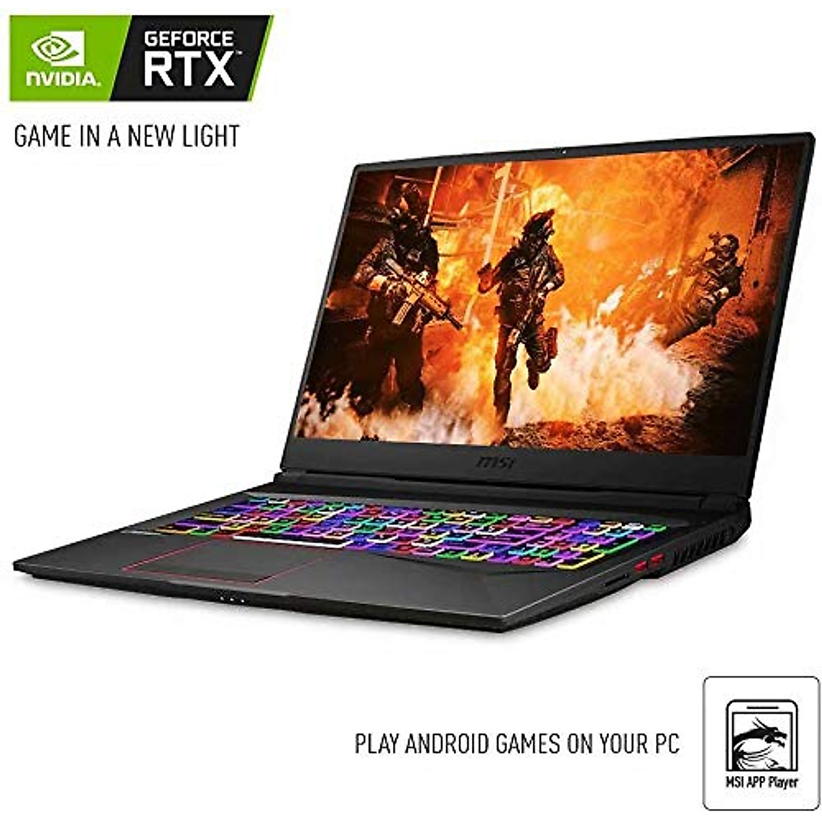 MSI GE75 Raider 2020 Premium Gaming Laptop I 17.3" FHD IPS 144Hz I 10th Gen Intel Hexa-Core i7-10750H I 32GB DDR4 1TB SSD + 2TB HDD I 6GB RTX 2060 RGB Backlit KB Win 10 + Delca 16GB Micro SD Card