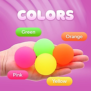 Entervending Bouncy Balls - Rubber Balls for Kids - Frosty Bounce Balls - 100 Pcs Large Bouncy Ball 45 mm - Super Ball Vending Machine Toys - Bouncing Balls Party Favors