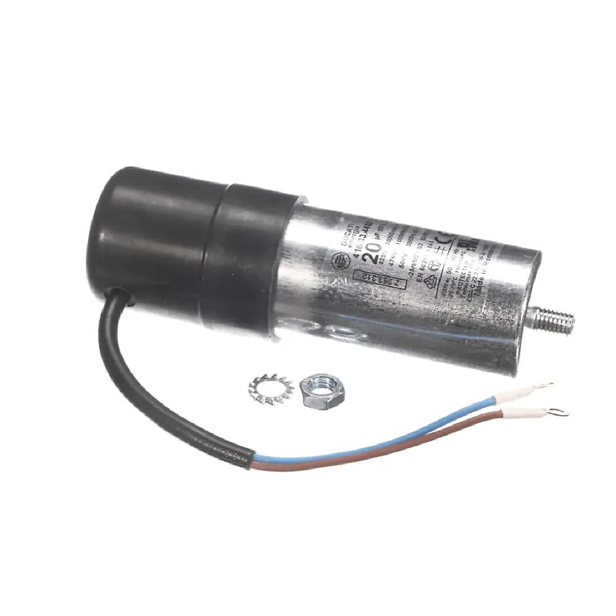 Fits Delfield 416.33.4488, 2253312 Run Capacitor 20uF 400V 50/60HZ for GBF1P/GBF1P-S
