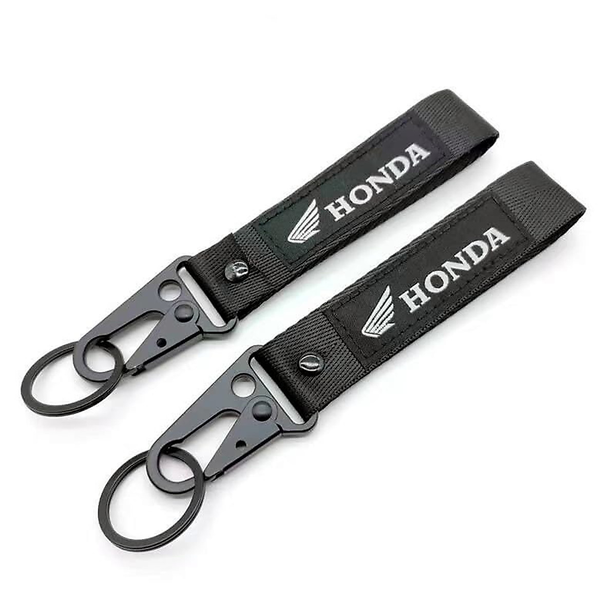 Car and motorcycle key chain, embroidered key chain, key ring with logo-2pcs