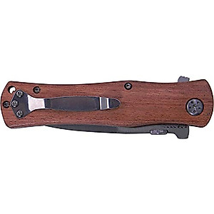 CustomGiftsNow Opa's Fishing Folding Wood Pocket Knife with Pocket Clip