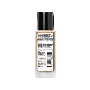 Almay Skin Perfecting Comfort Matte Foundation, Hypoallergenic, Cruelty Free, -Fragrance-Free, Dermatologist Tested Liquid Makeup, Neutral Toasty Beige, 1 Fluid Ounce
