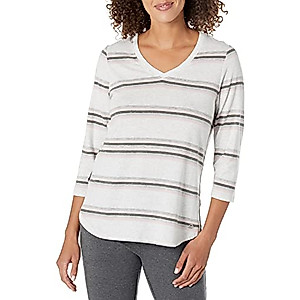 Calvin Klein Performance Women's Basic Calvin Klein Comfortable T-Shirt, Optic Heather