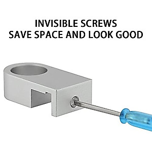 MiOYOOW Tube Fixture Holder, Mini Aquarium Fixing Clamp Anti Overflow Aquarium Pipe Clip with Screw & Screwdriver for Fish Tank Aquarium (S)