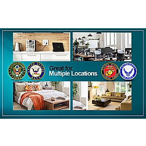 United States Marine Corps Decorative Wall Plate for Home, Office, or Man Cave. Very sturdy. 2 holes for easy hanging anywhere. Great gift for your fellow Marine. Officially Licensed product.