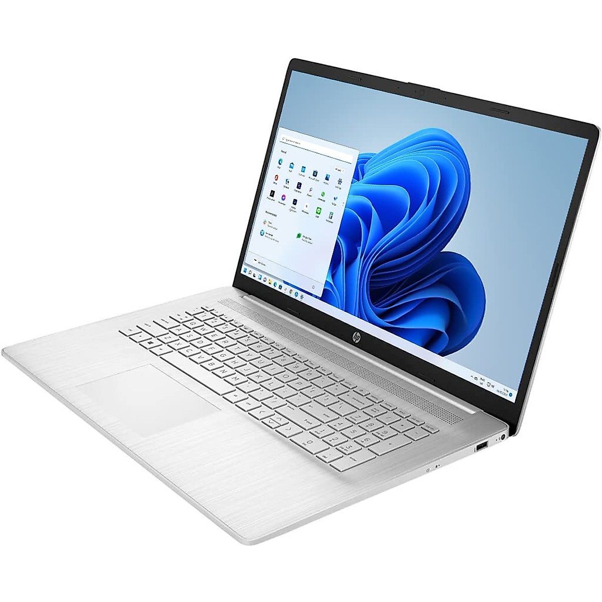 HP Newest 17z Notebook Laptop, 17.3’’ HD+ Touchscreen, AMD Ryzen 5 5500U Hexa-Core Processor, 32GB RAM, 1TB SSD, Wi-Fi 6, Bluetooth, Webcam, HDMI, Windows 11 Home, Silver