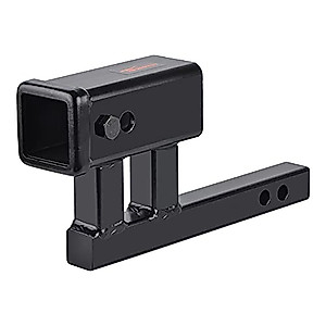 Towever 84125 1.25 to 2 inch Hitch Adapter, 4.25 inch Hitch Rise for Hitch Extender, 350 lbs TW