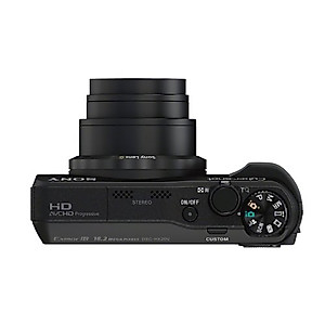 Sony Cyber-shot DSC-HX20V 18.2 MP Exmor R CMOS Digital Camera with 20x Optical Zoom and 3.0-inch LCD (Black) (2012 Model)