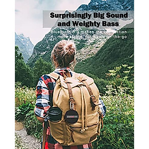 Inwa Portable Bluetooth Speaker, Bike Speaker with Speed Display, Wireless Speaker with 480 Mins Super Long of Playtime. Decent Sound, Compact Size and Loudness for Riding, Hiking, Showering, Golfing