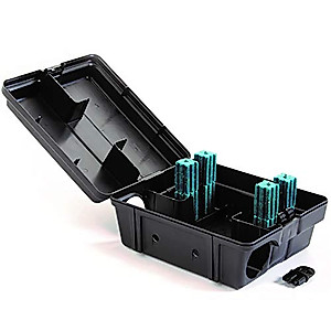 Outpost Rat Bait Station | Single Rat Bait Station Targets Small Mice Up to Large Rats | Position Horizontal or Vertical | Made in USA