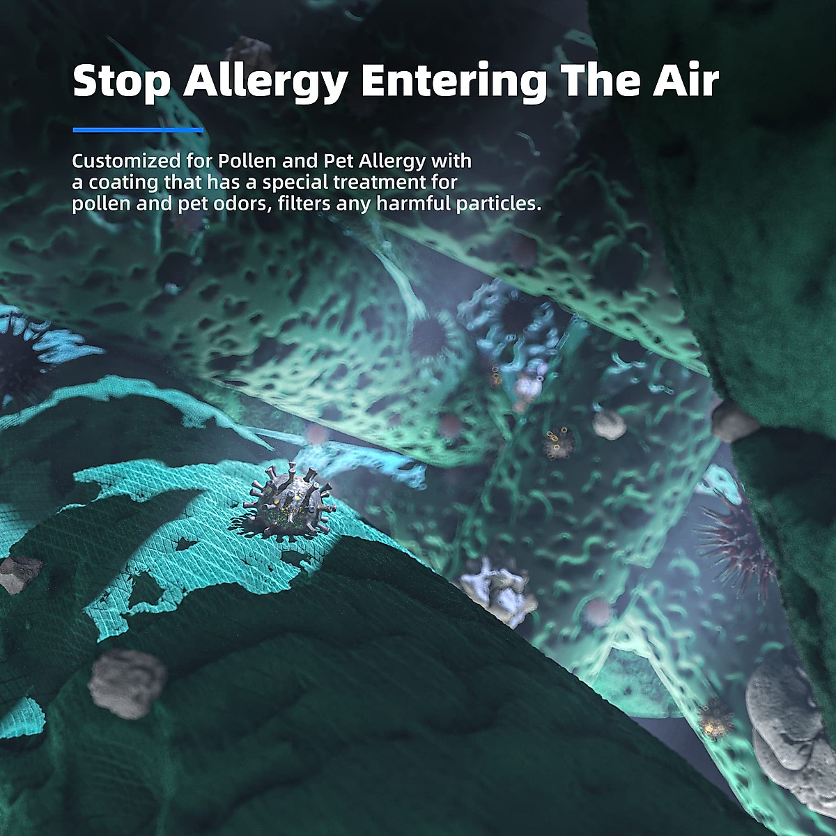 AROEVE Air Purifier with Three Filter(One Basic Version & Two Pet Dander Version)